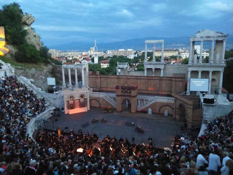 Ópera no Teatro Romano de Plovdiv, Bulgária | 360meridianos